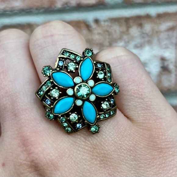 Heidi Daus | Jewelry | Heidi Daus Floral Starburst Ring Size 7 | Poshmark